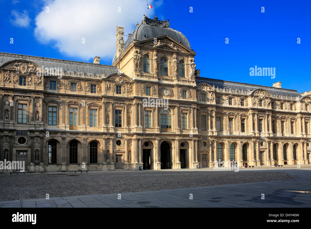 Louvre facade hi-res stock photography and images - Alamy