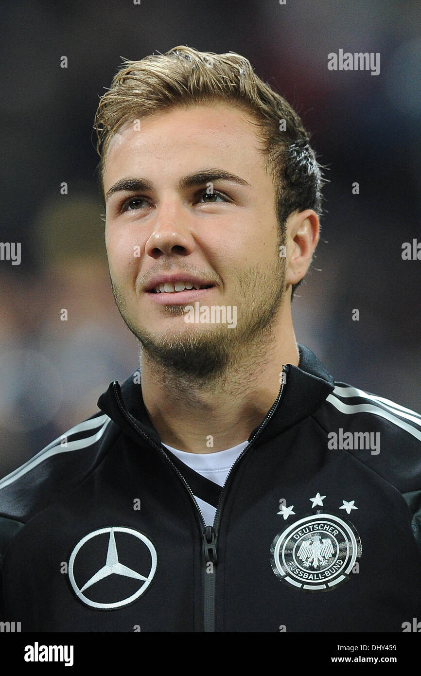 Milan, Italy. 15th Nov, 2013. Germany's Mario Goetze is pictured during ...
