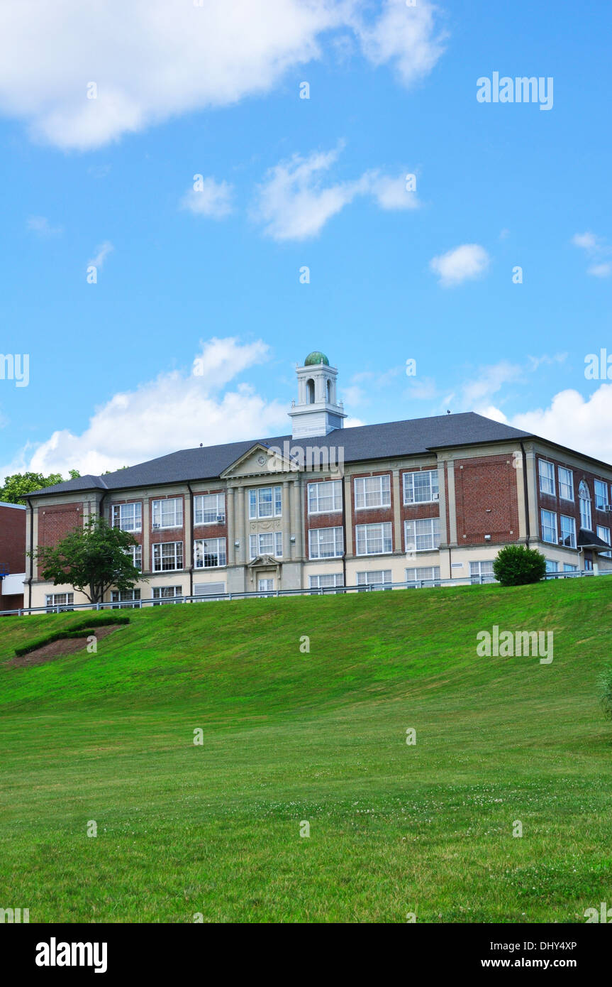 American High School Building Inside