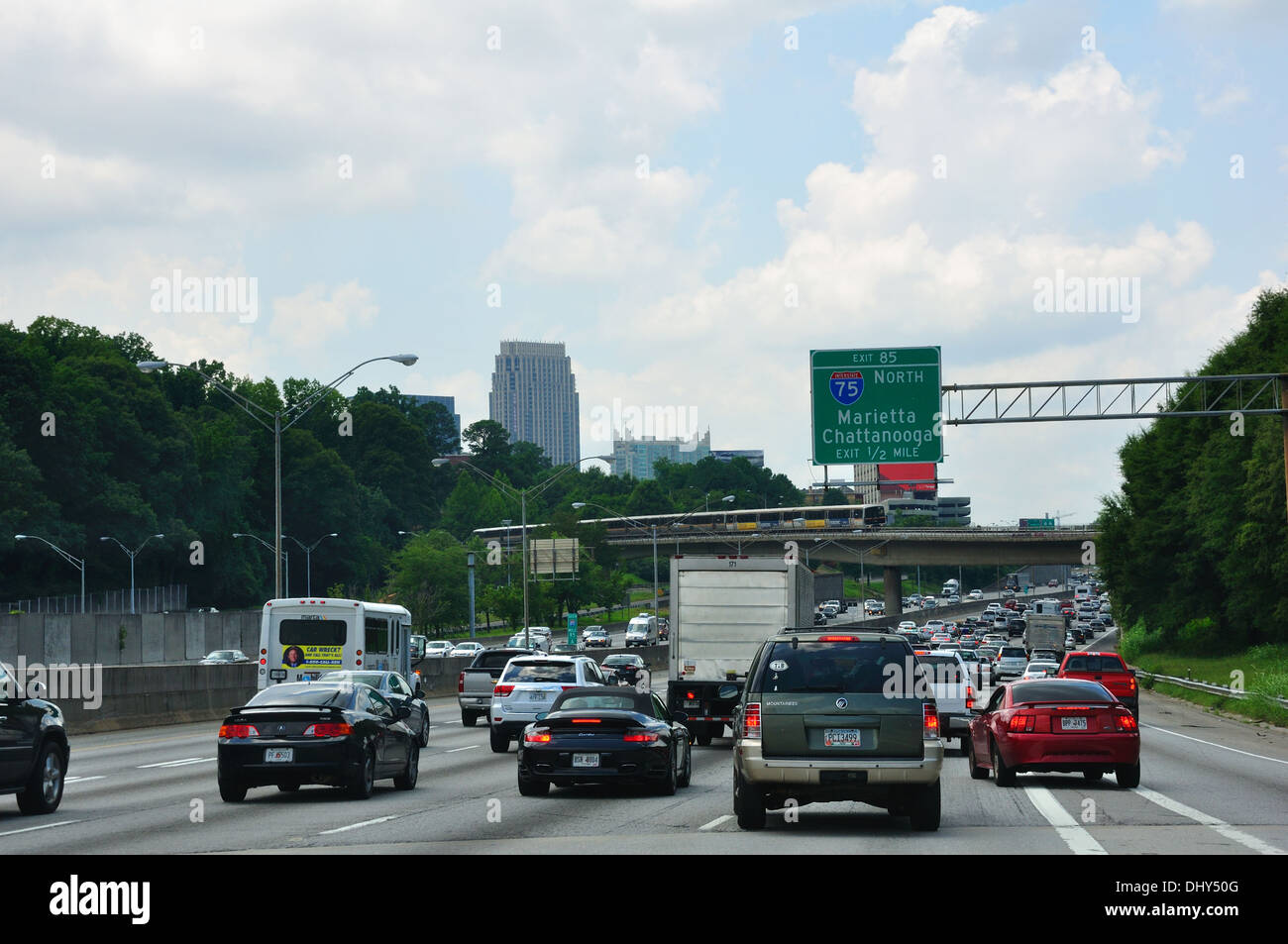 Traffic in Atlanta, Georgia, USA Stock Photo - Alamy