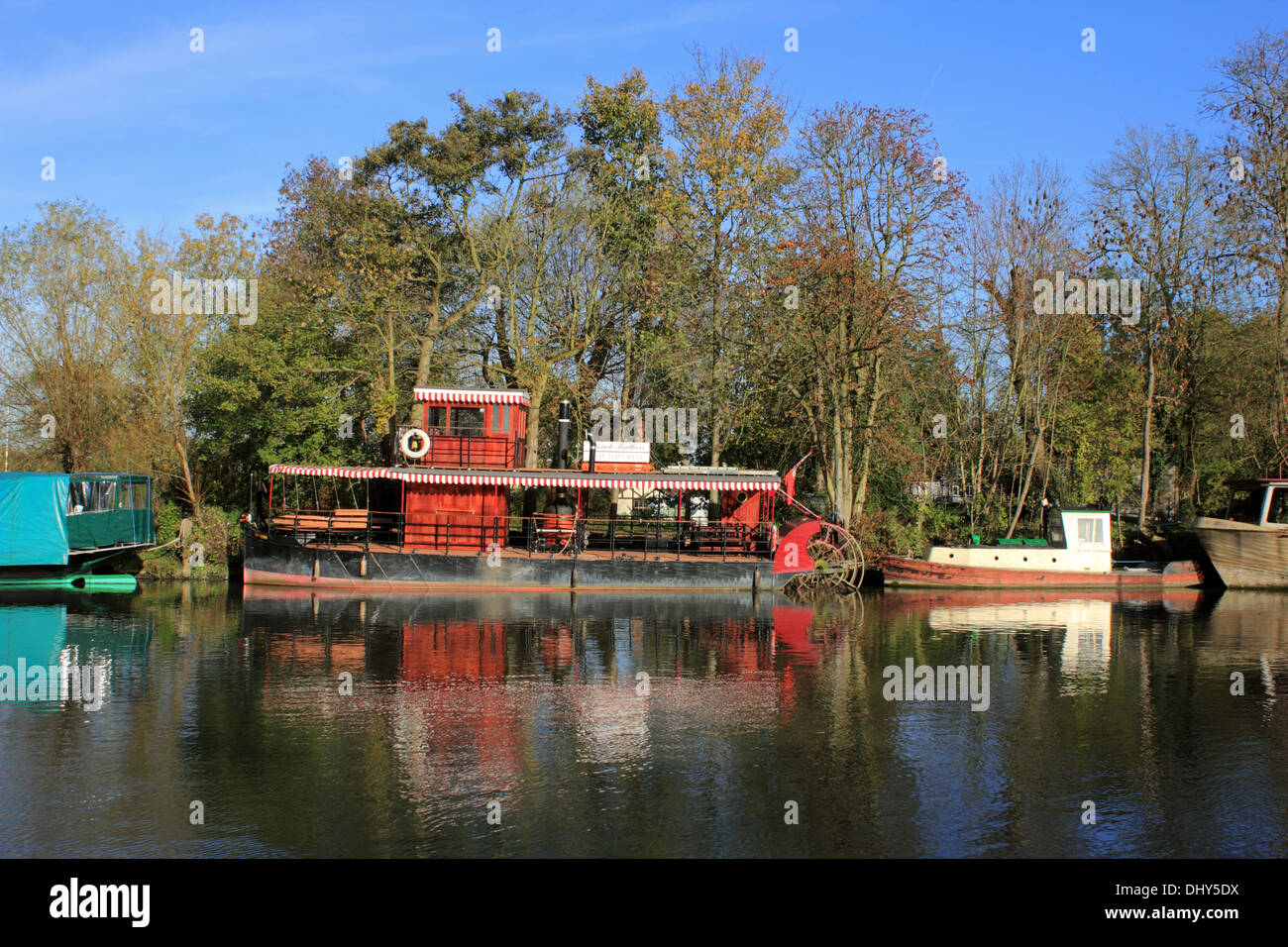 Reflections on the River Thames Runnymede Surrey UK Stock Photo - Alamy