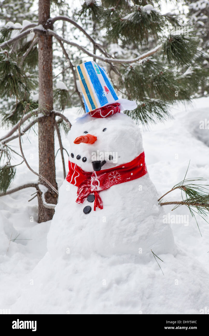 Snowman winter scene hi-res stock photography and images - Alamy