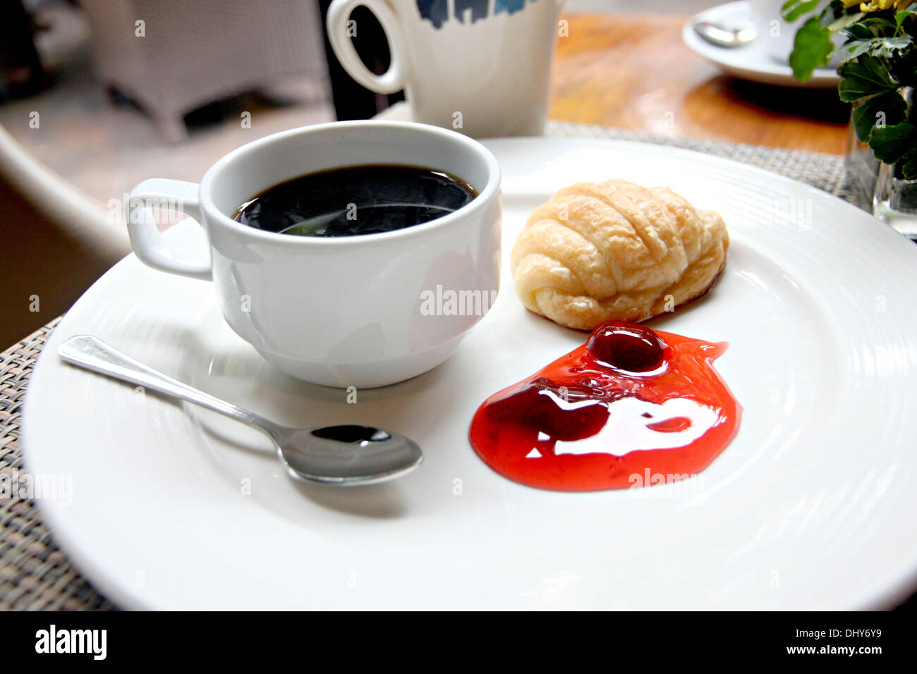 Toast and jam and plate hi-res stock photography and images - Alamy