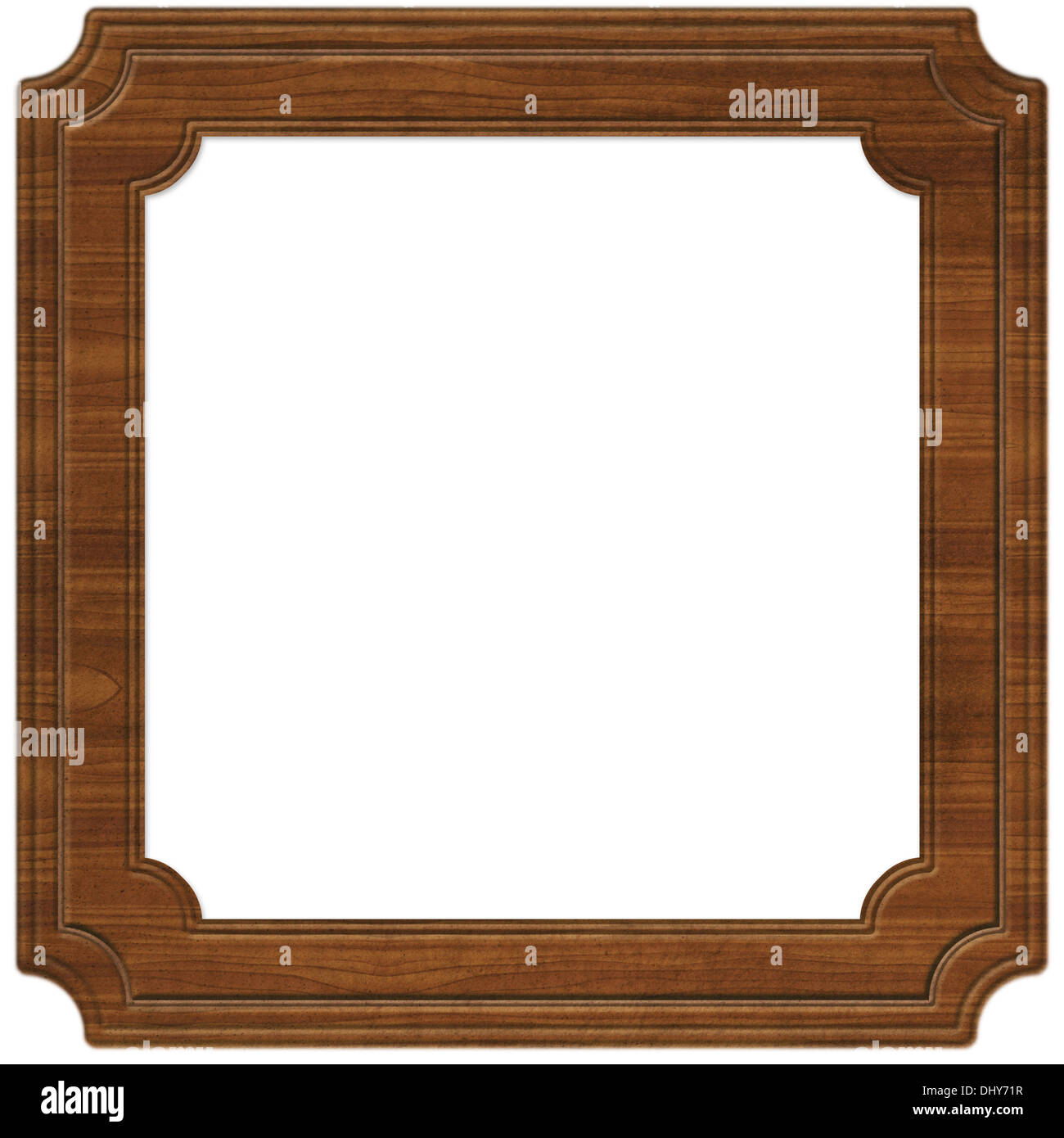 Wooden frame illustration (path included Stock Photo - Alamy