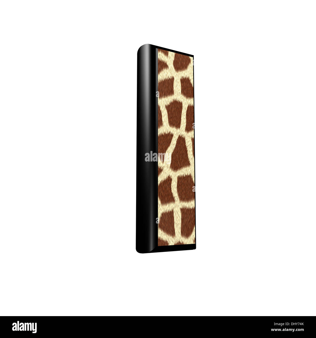 letter with giraffe fur texture - l Stock Photo - Alamy