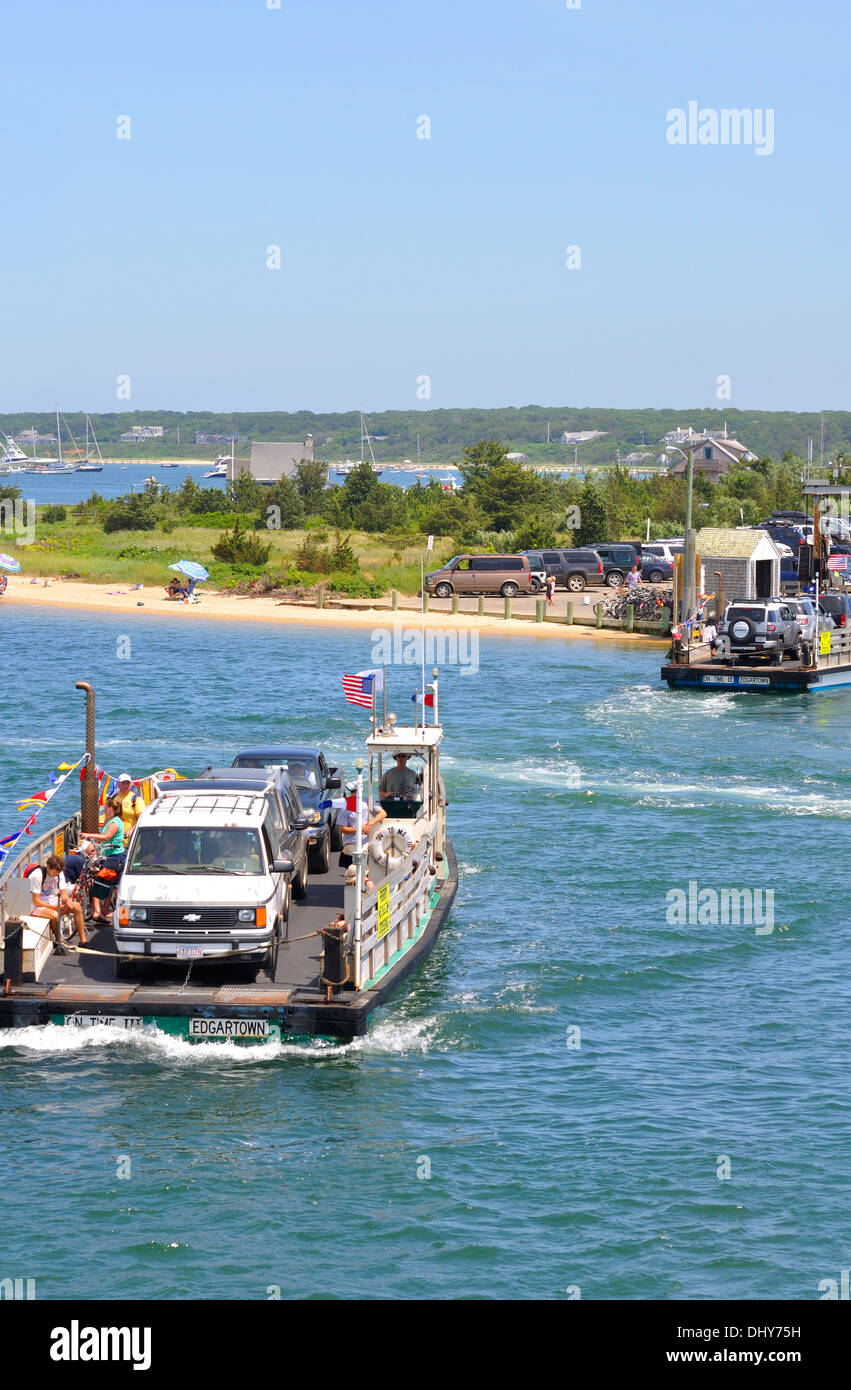 Ferry from Edgartown to Chappaquiddick Island, Martha's Vineyard ...