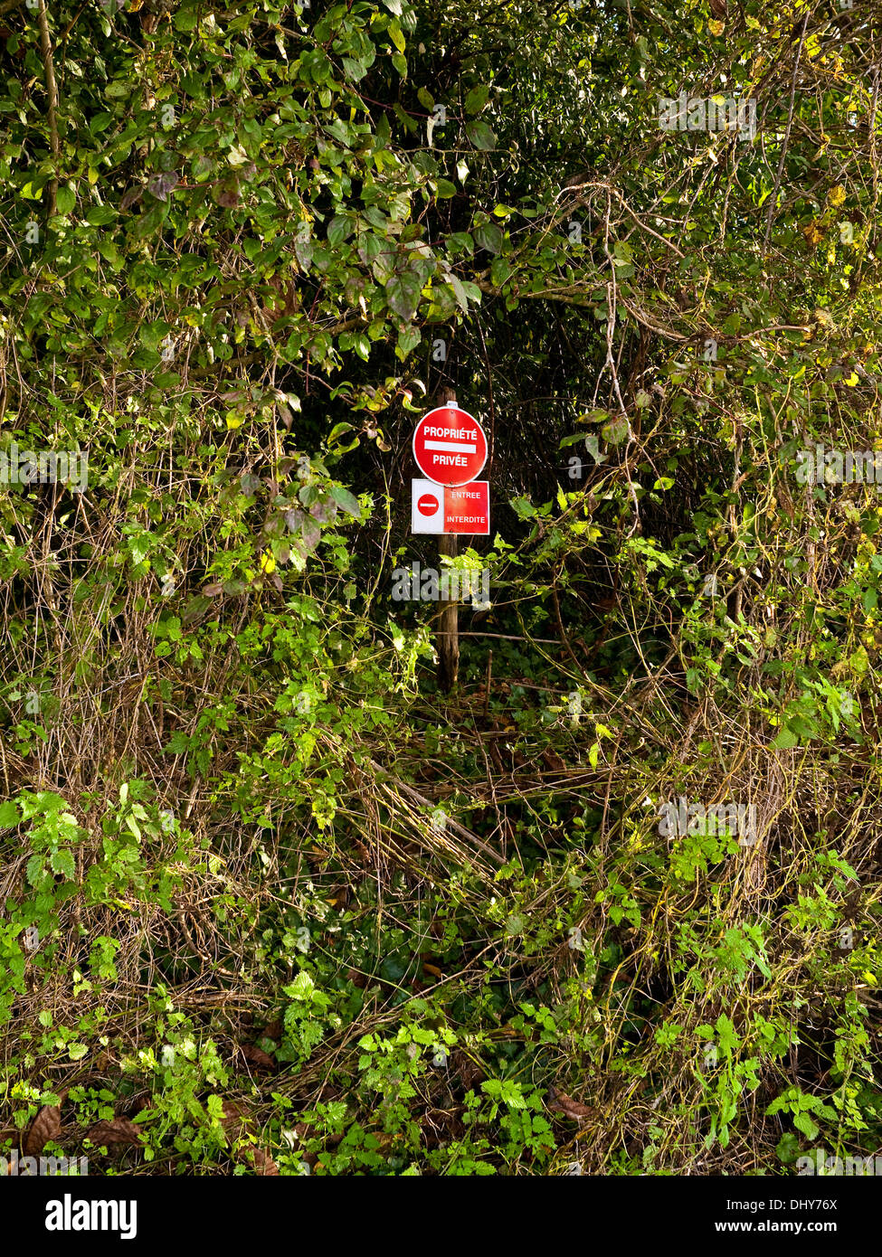 French Propriété Privée / Entree Interdite - Private Property / No ...