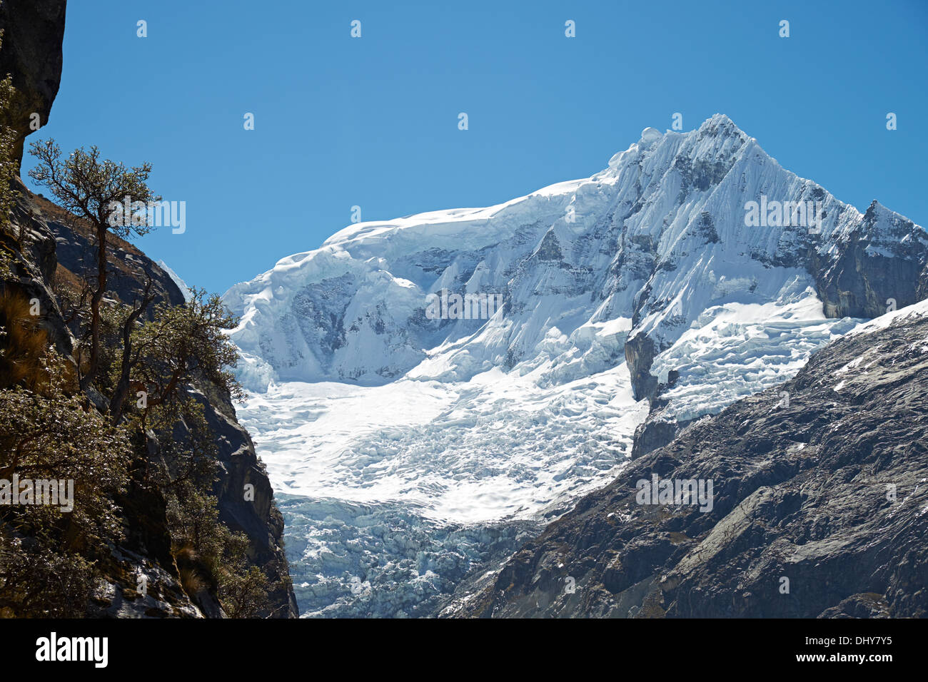 Ranrapalca Summit (6162m) in the Peruvian Andes, South America Stock ...