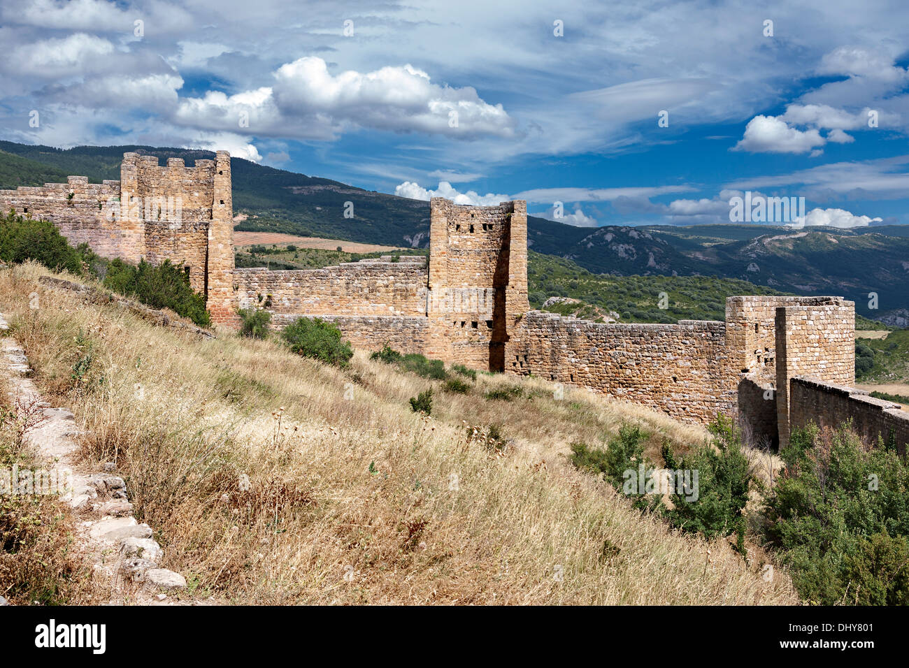 Loarre Castle in Huesca, Aragon, Spain Stock Photo - Alamy