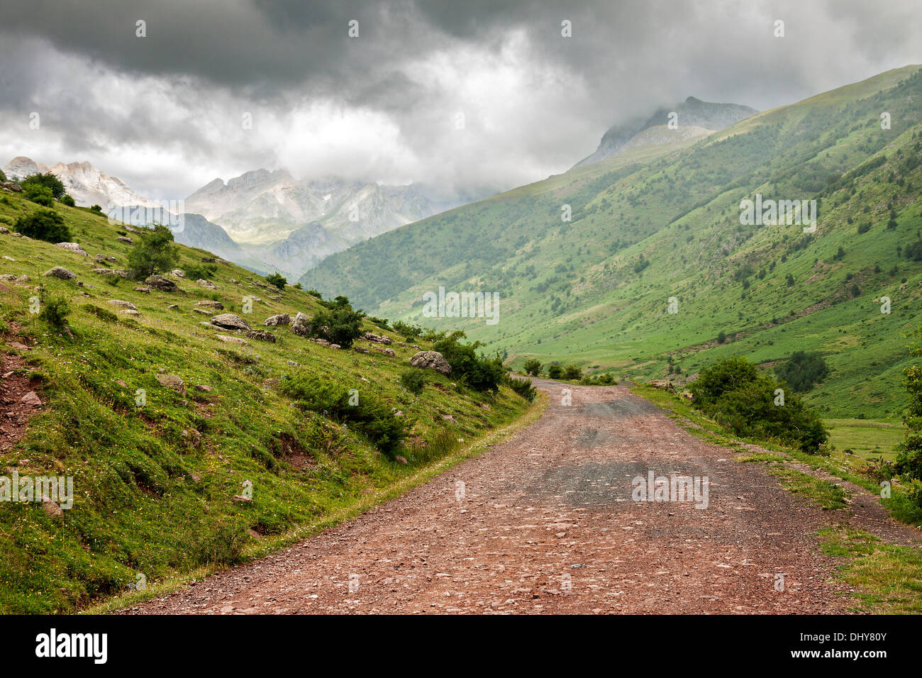 Path crossing a beautiful landscape in the Pyrenees Stock Photo - Alamy