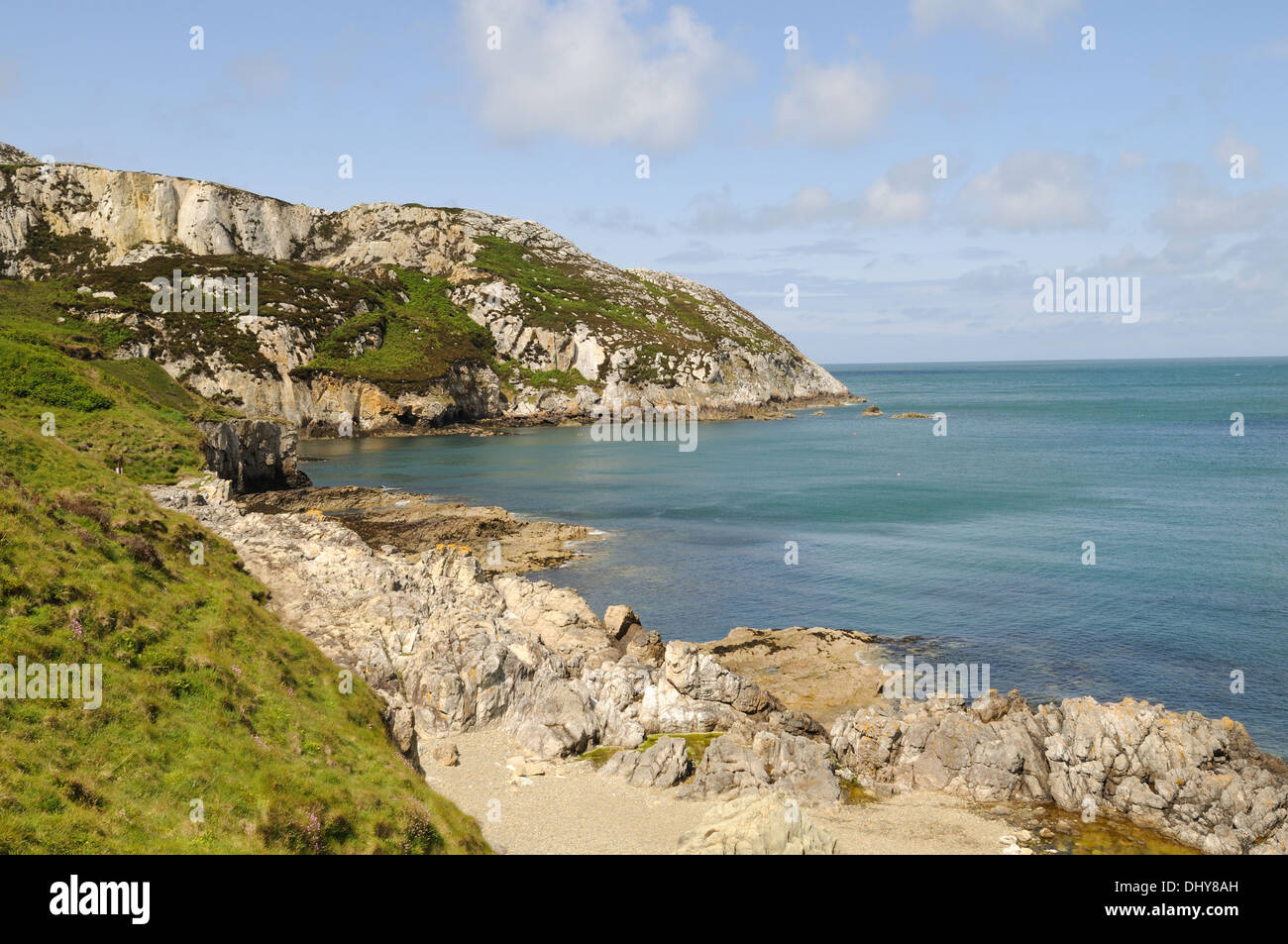 Anglesey Coast Path towards Holyhead Mountain Isle of Anglesey Wales ...