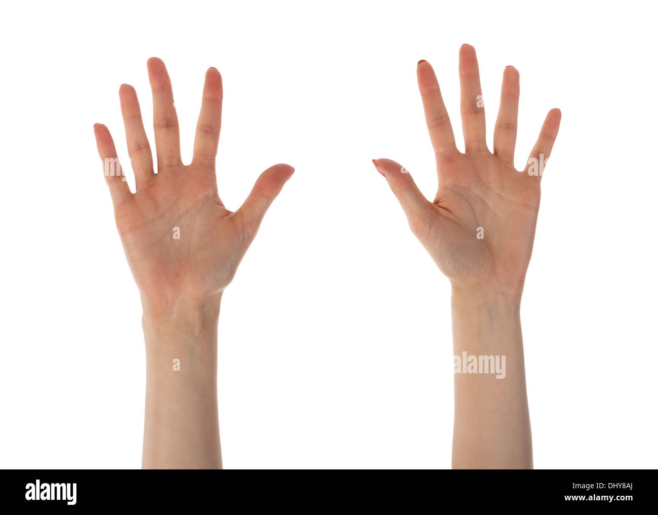 Counting number ten hand Cut Out Stock Images & Pictures - Alamy