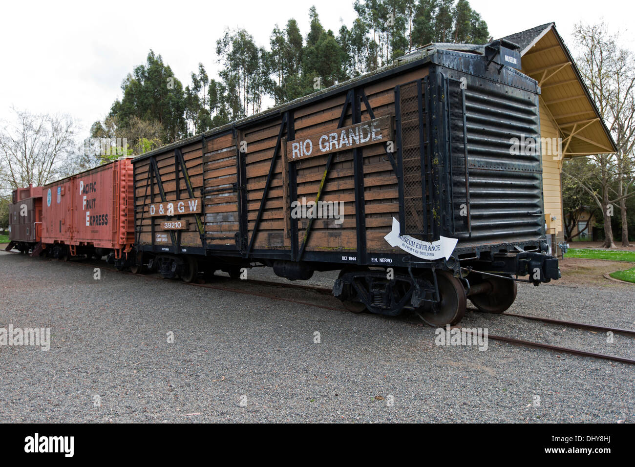 Denver and Rio Grande Western Railroad Boxcar at the Sonoma Valley ...