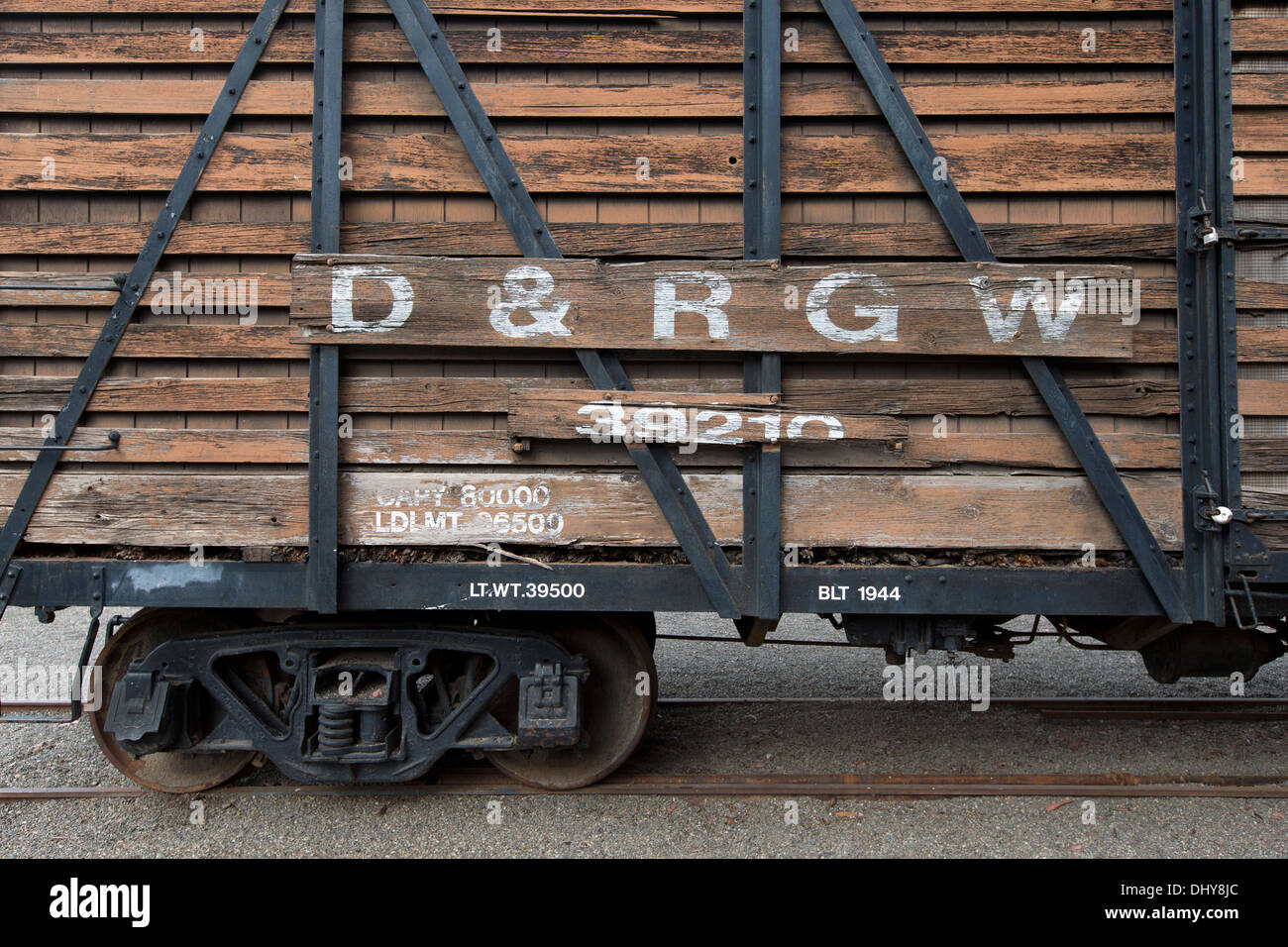 Denver and Rio Grande Western Railroad Boxcar at the Sonoma Valley ...