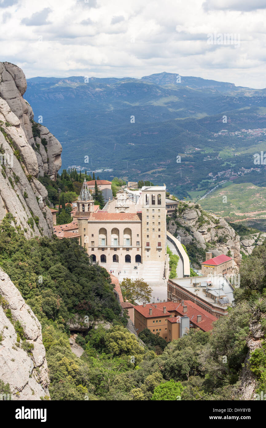 Aerial view of Montserrat monastery in Spain Stock Photo - Alamy