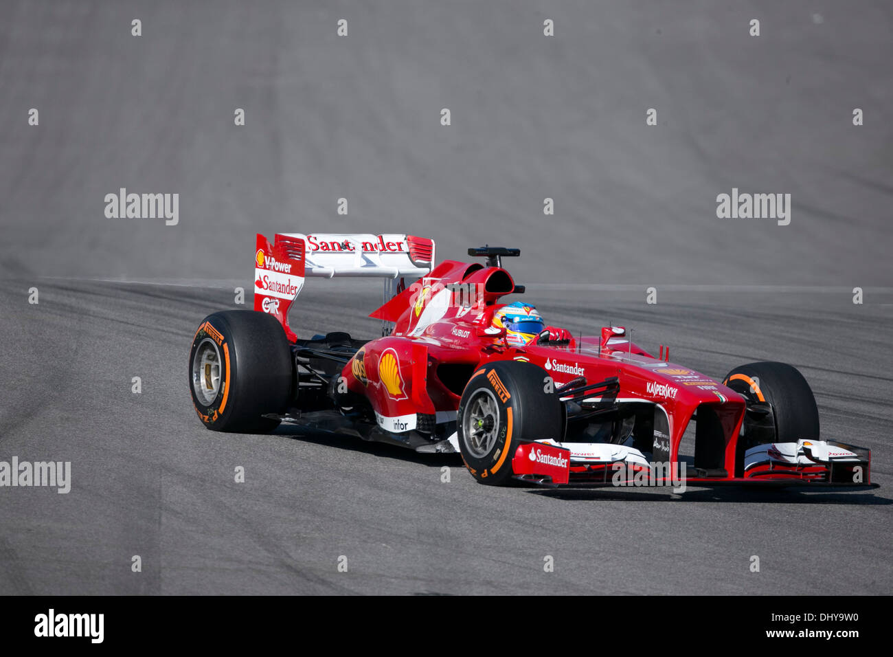 F1 driver during practice run for the United States Grand Prix at the ...
