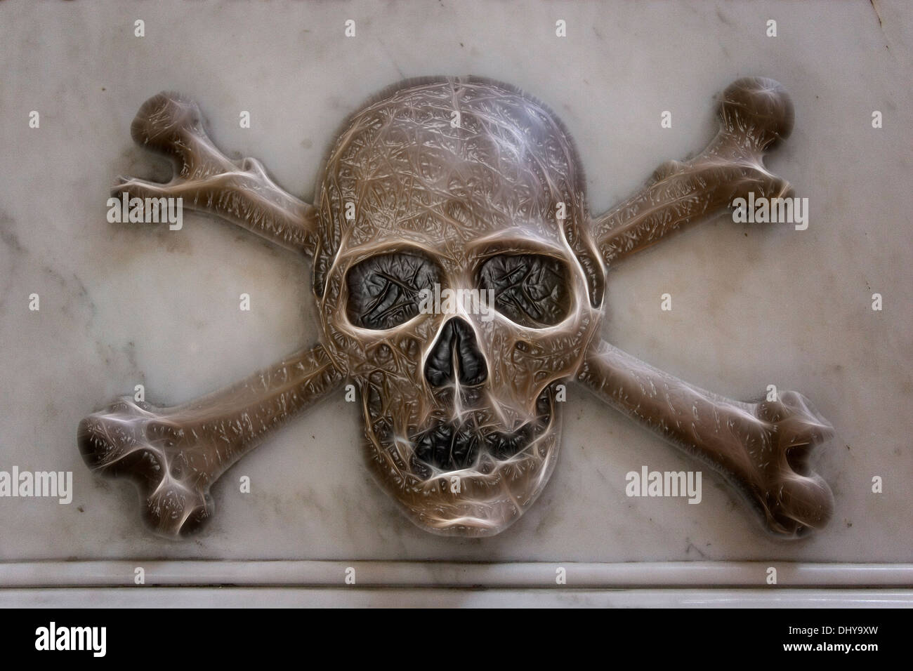 Skull and crossbones. Skull and cross bones Stock Photo - Alamy