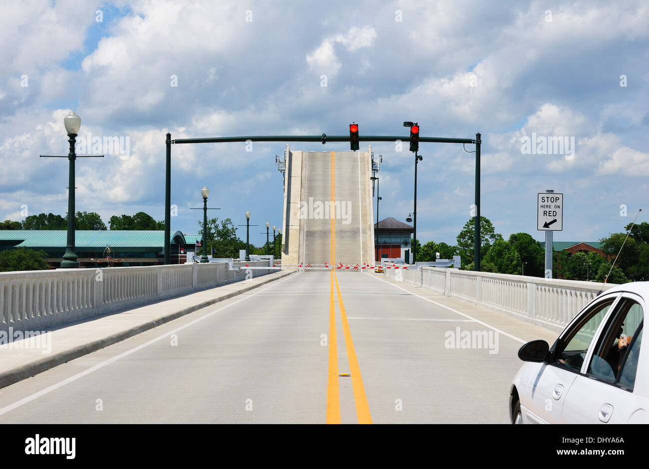 Draw bridge in New Bern, North Carolina, USA Stock Photo - Alamy