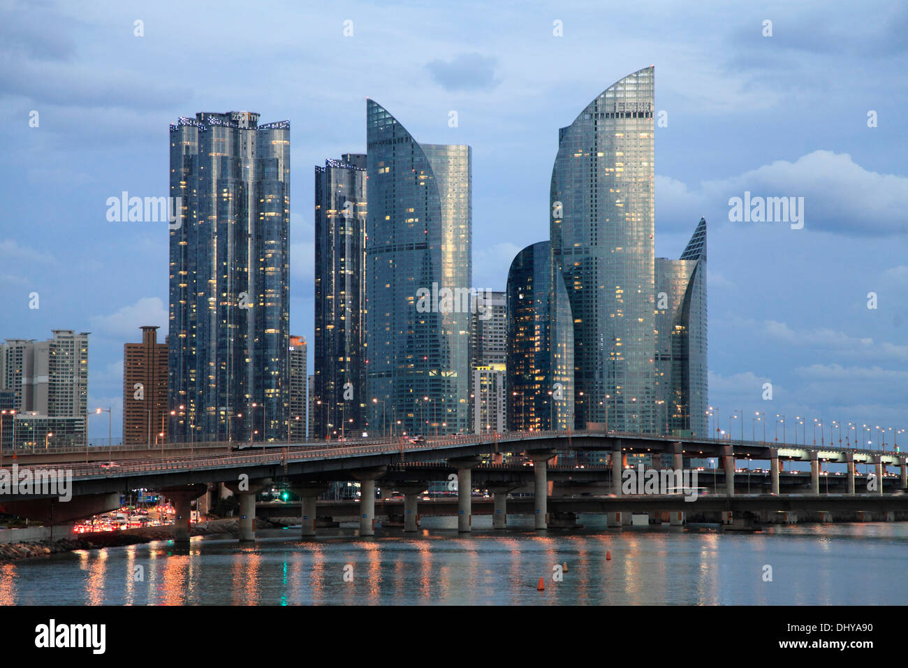 South Korea, Busan, skyline, skyscrapers Stock Photo - Alamy