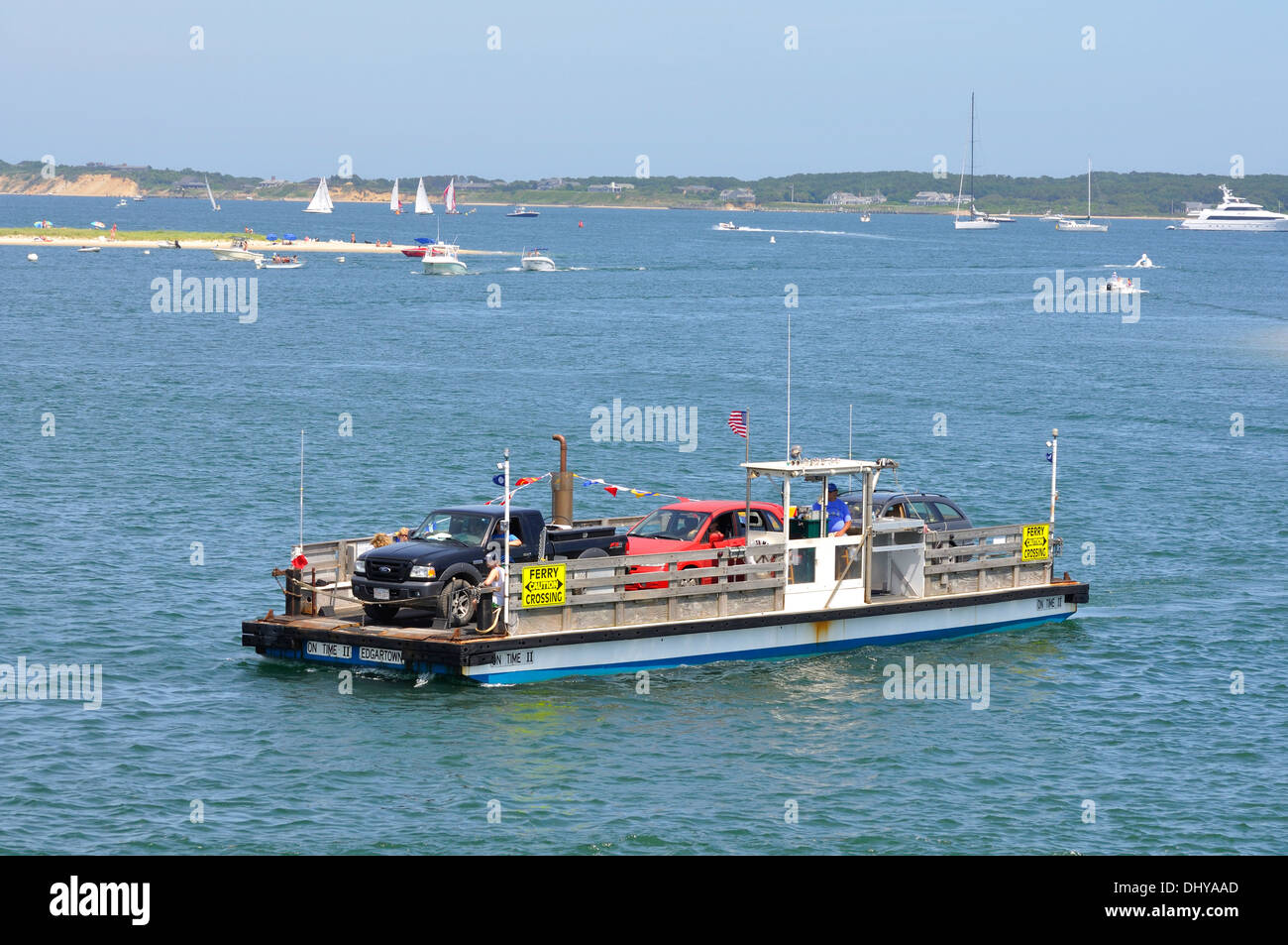 Ferry from Edgartown to Chappaquiddick Island, Martha's Vineyard ...