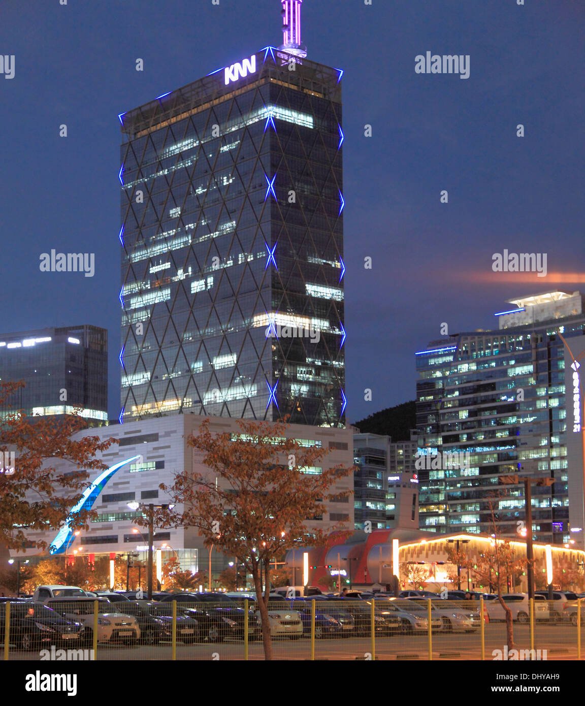 South Korea, Busan, Centum City, KNN building Stock Photo - Alamy