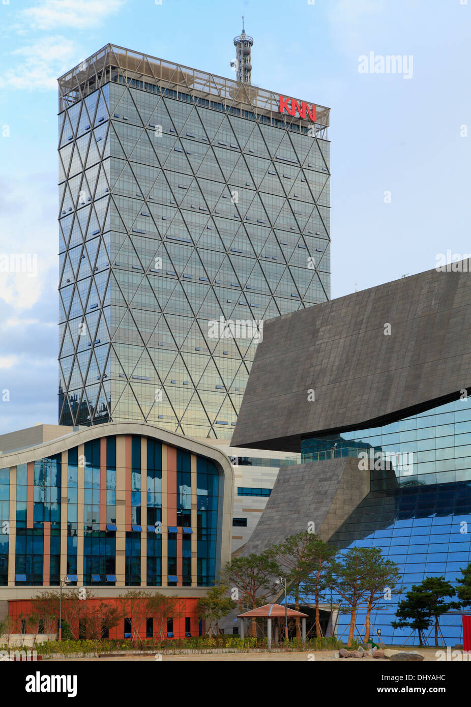 South Korea, Busan, Centum City, KNN building Stock Photo - Alamy