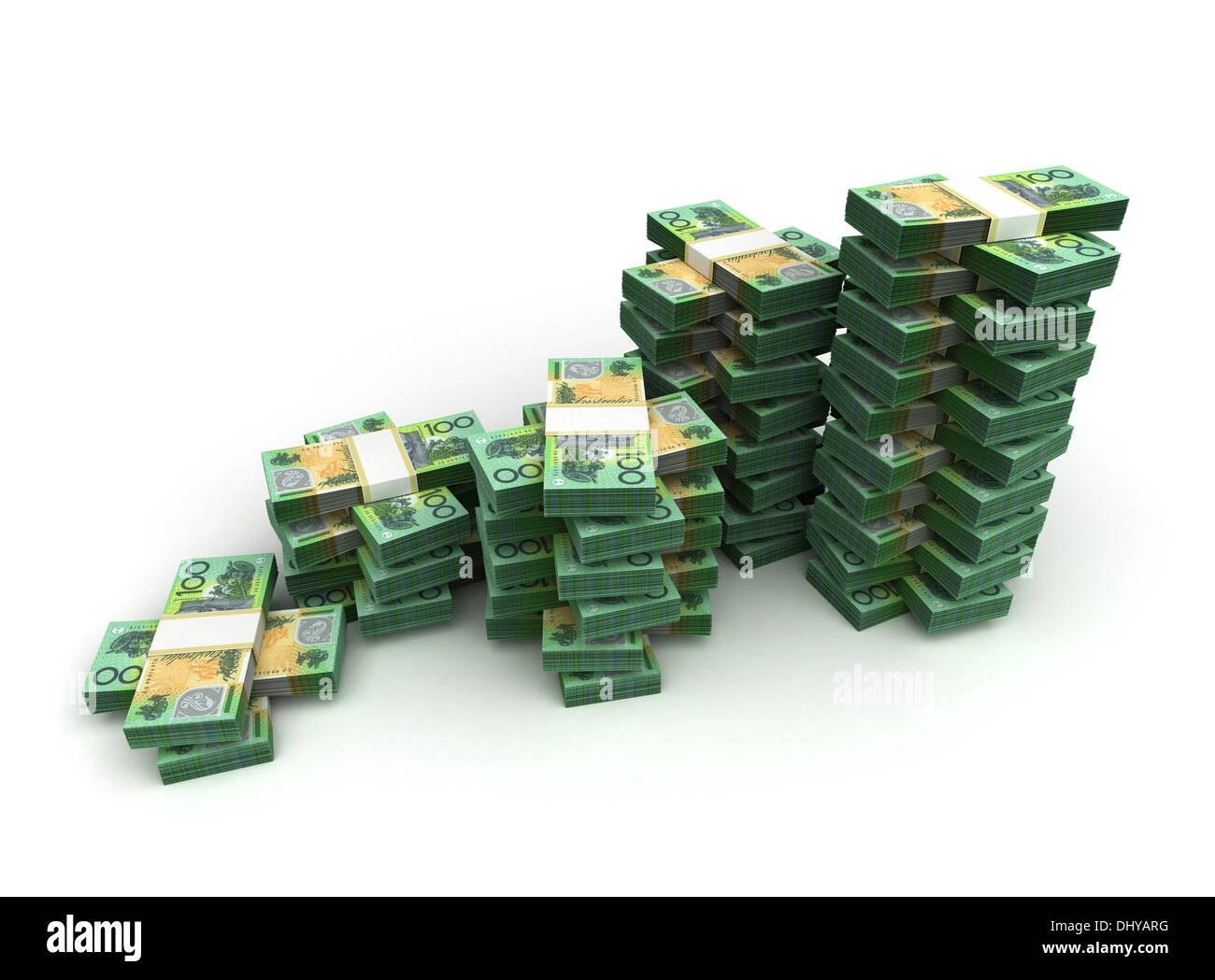 Stack of Australian Dollar Stock Photo - Alamy