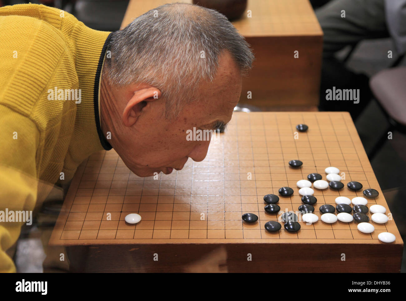 Japan, Osaka, go player Stock Photo - Alamy