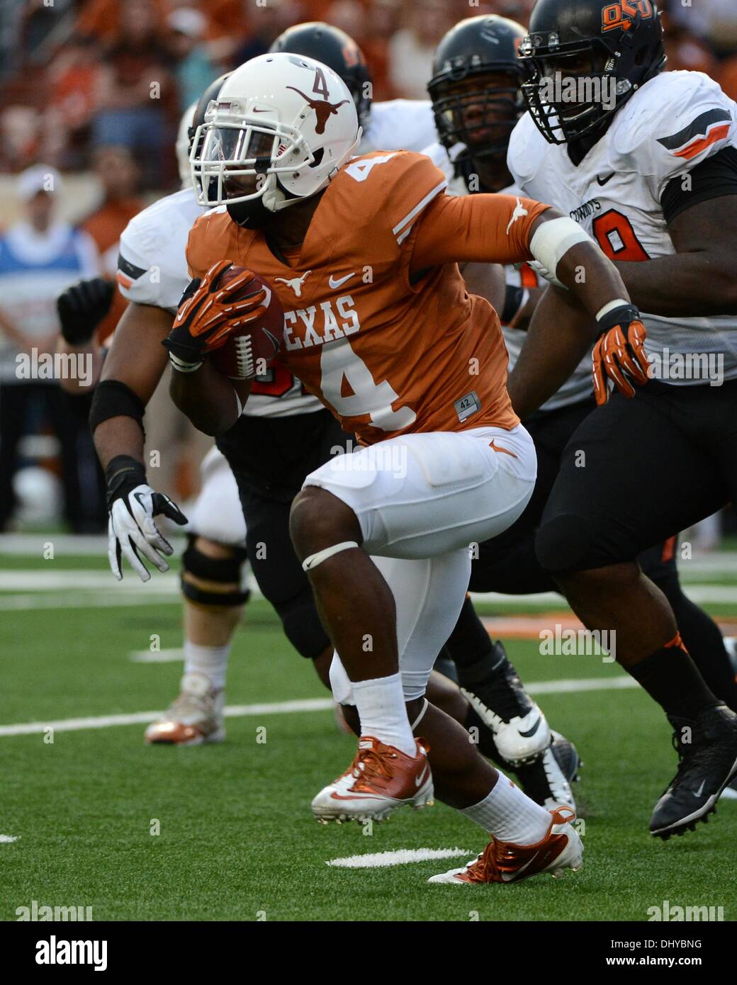 Nov 16, 2013. Daje Johnson #4 of the Texas Longhorns in action vs the ...