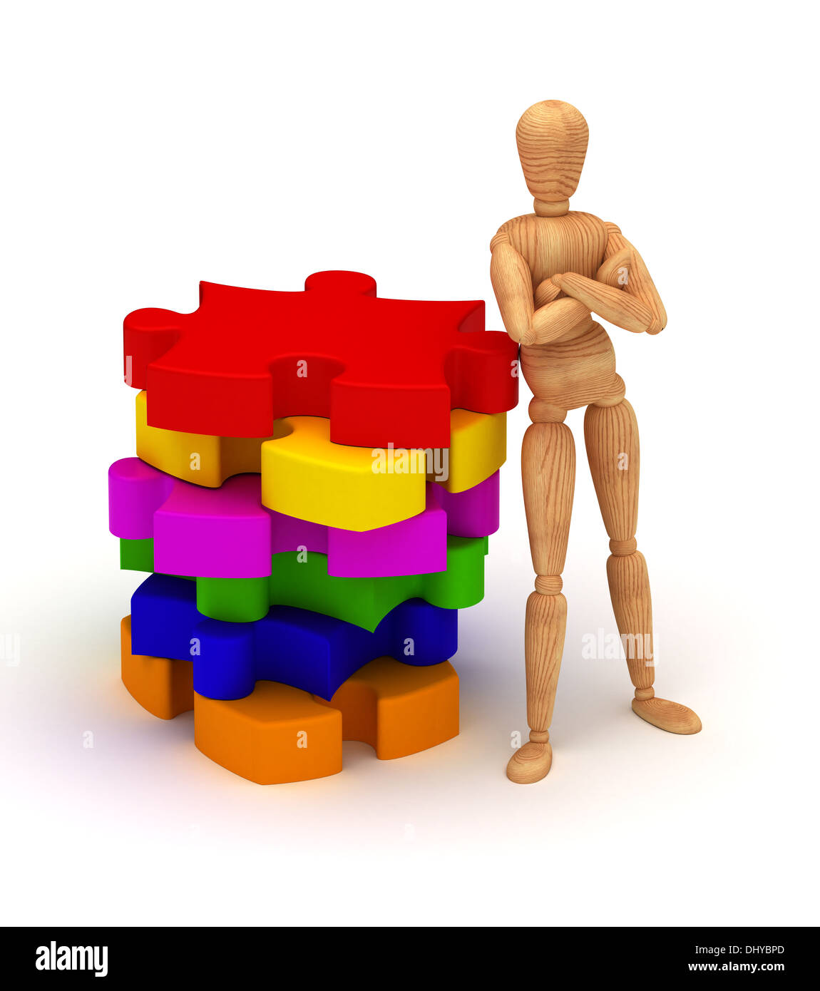 Colorful puzzles hi-res stock photography and images - Alamy