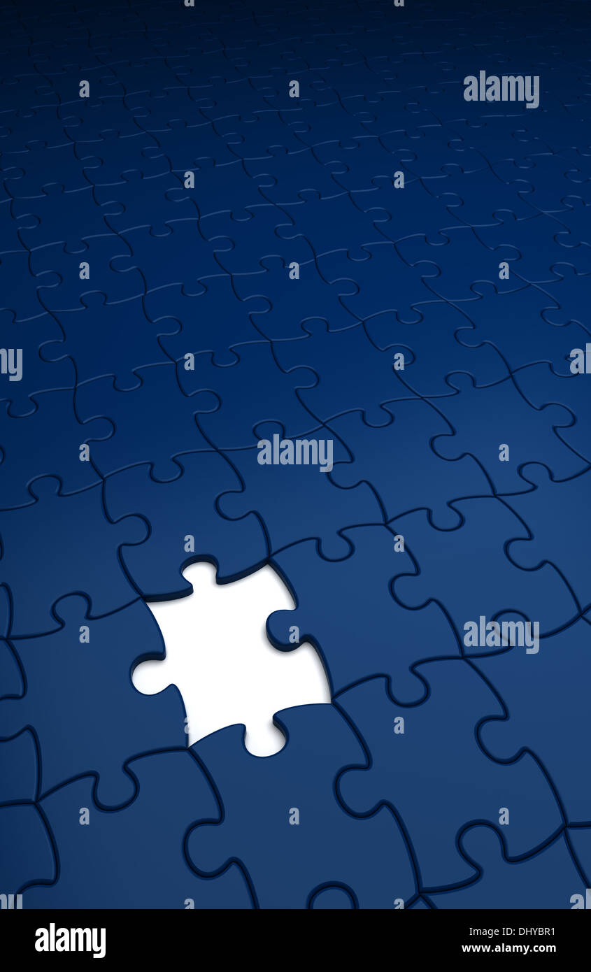 Blue jigsaw puzzle pieces hi-res stock photography and images - Alamy