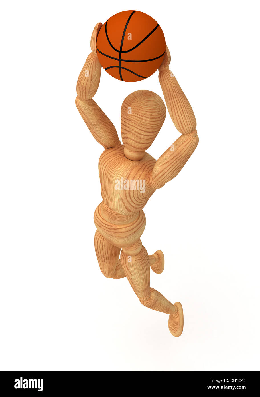 3d human basketball player ball hi-res stock photography and images - Alamy