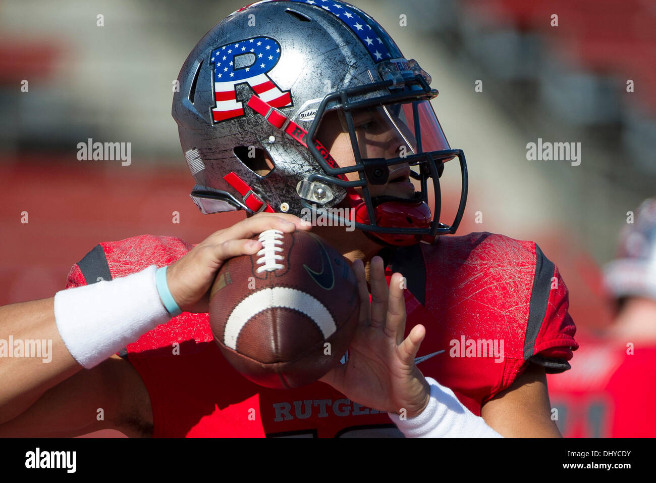 Rutgers scarlet knights quarterback gary nova 10 hi-res stock ...