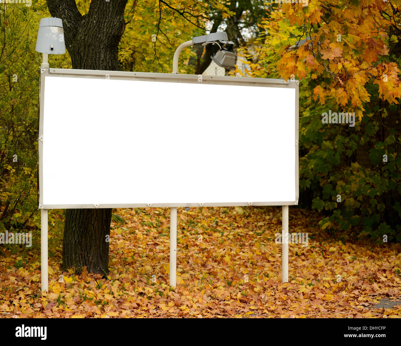 Billboard in the forest hi-res stock photography and images - Alamy