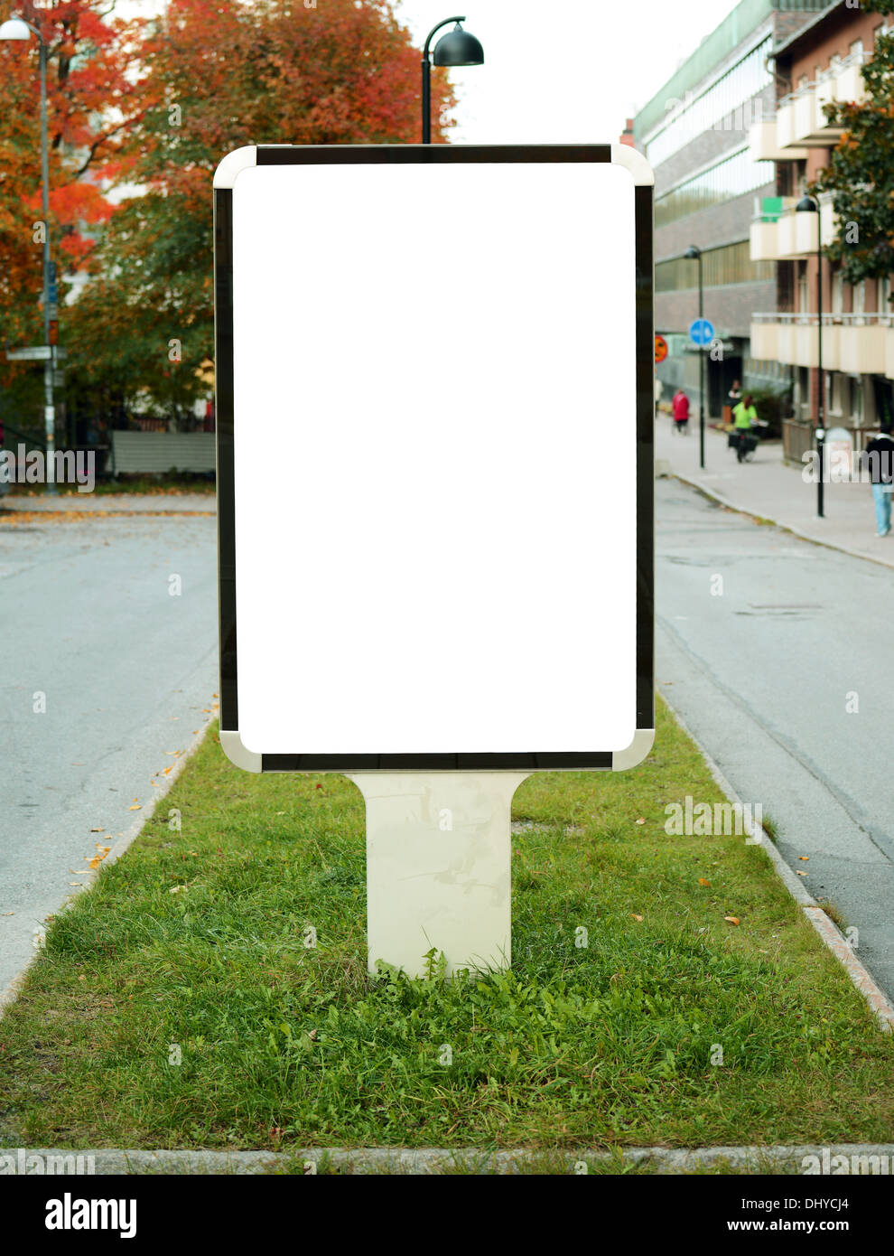 Empty billboard in city center Stock Photo - Alamy