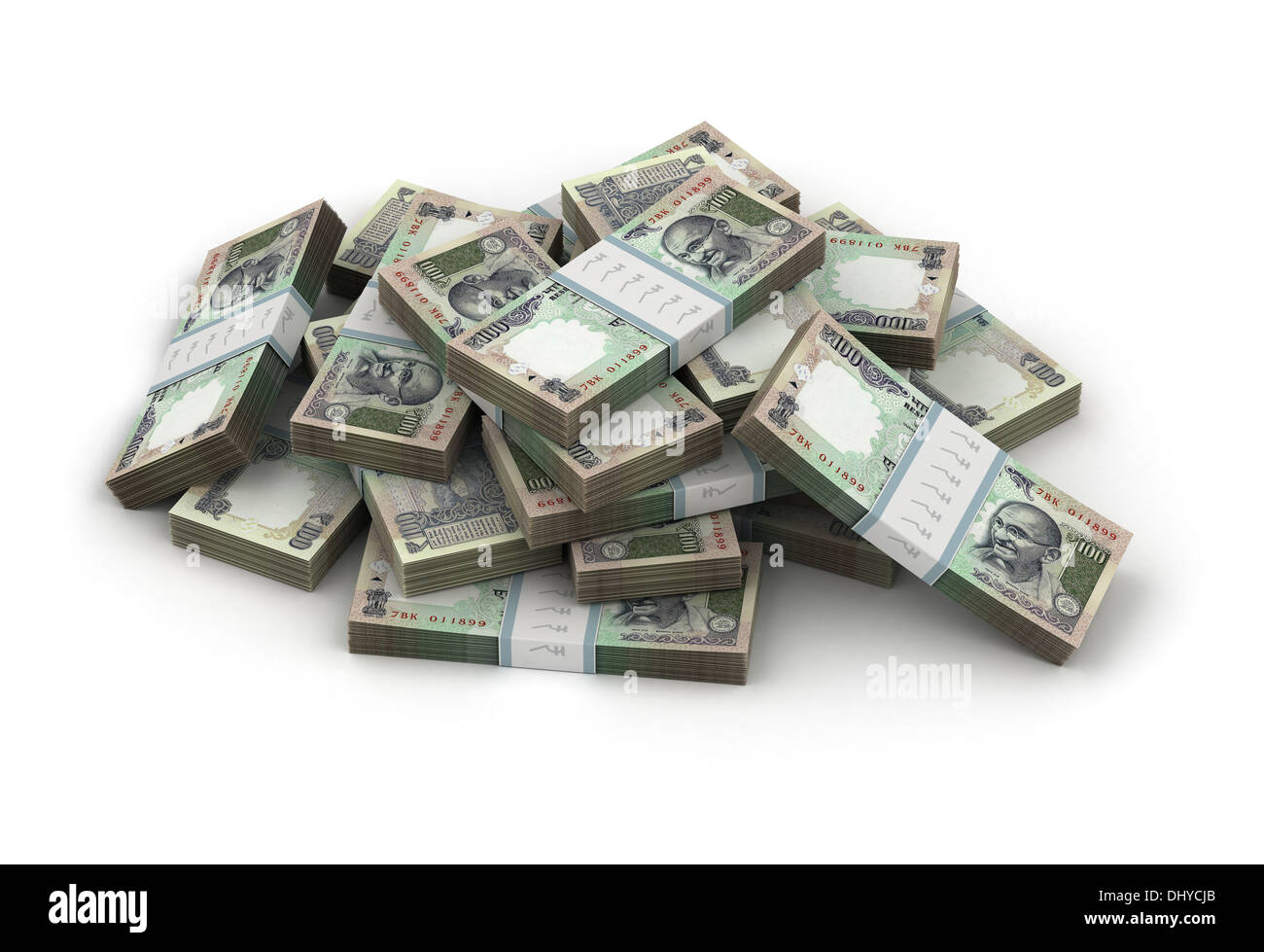 Stack of Indian Rupee Stock Photo - Alamy