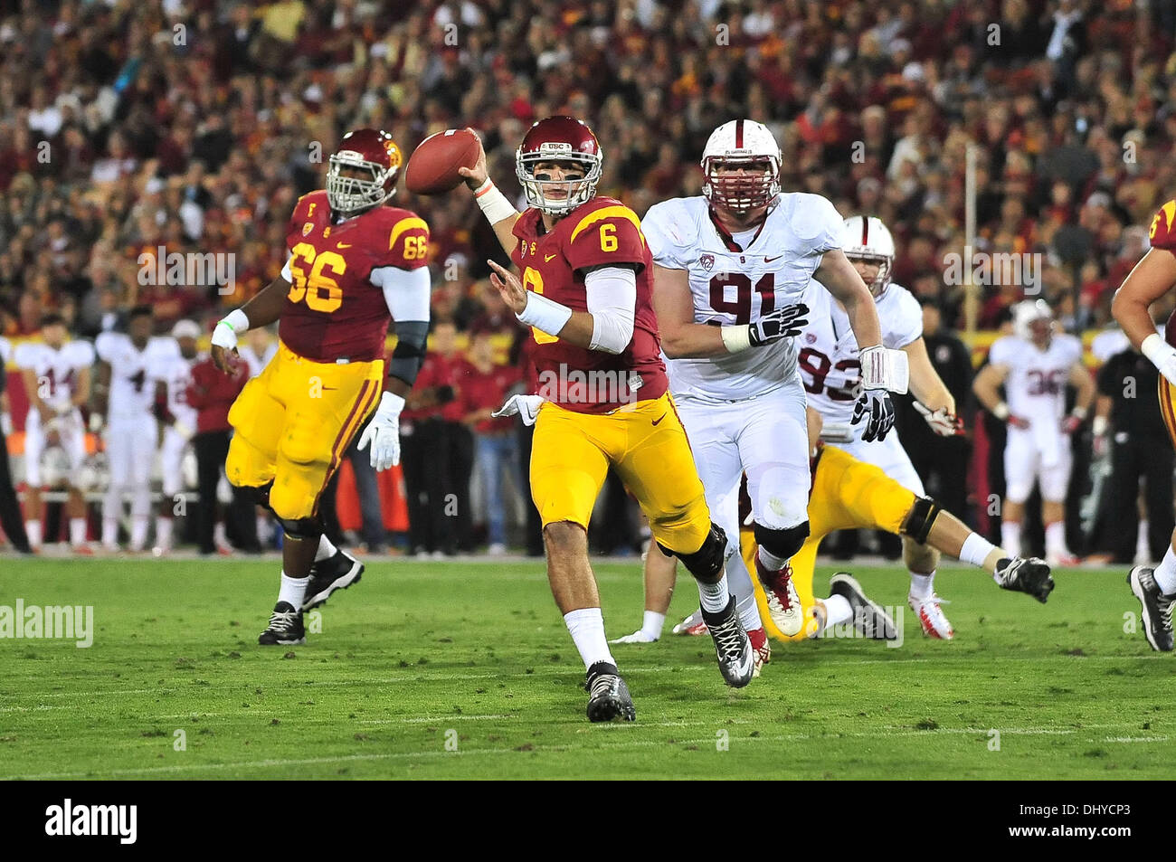 Los Angeles, CA, USA. 16th Nov, 2013. USC Trojans quarterback Cody ...