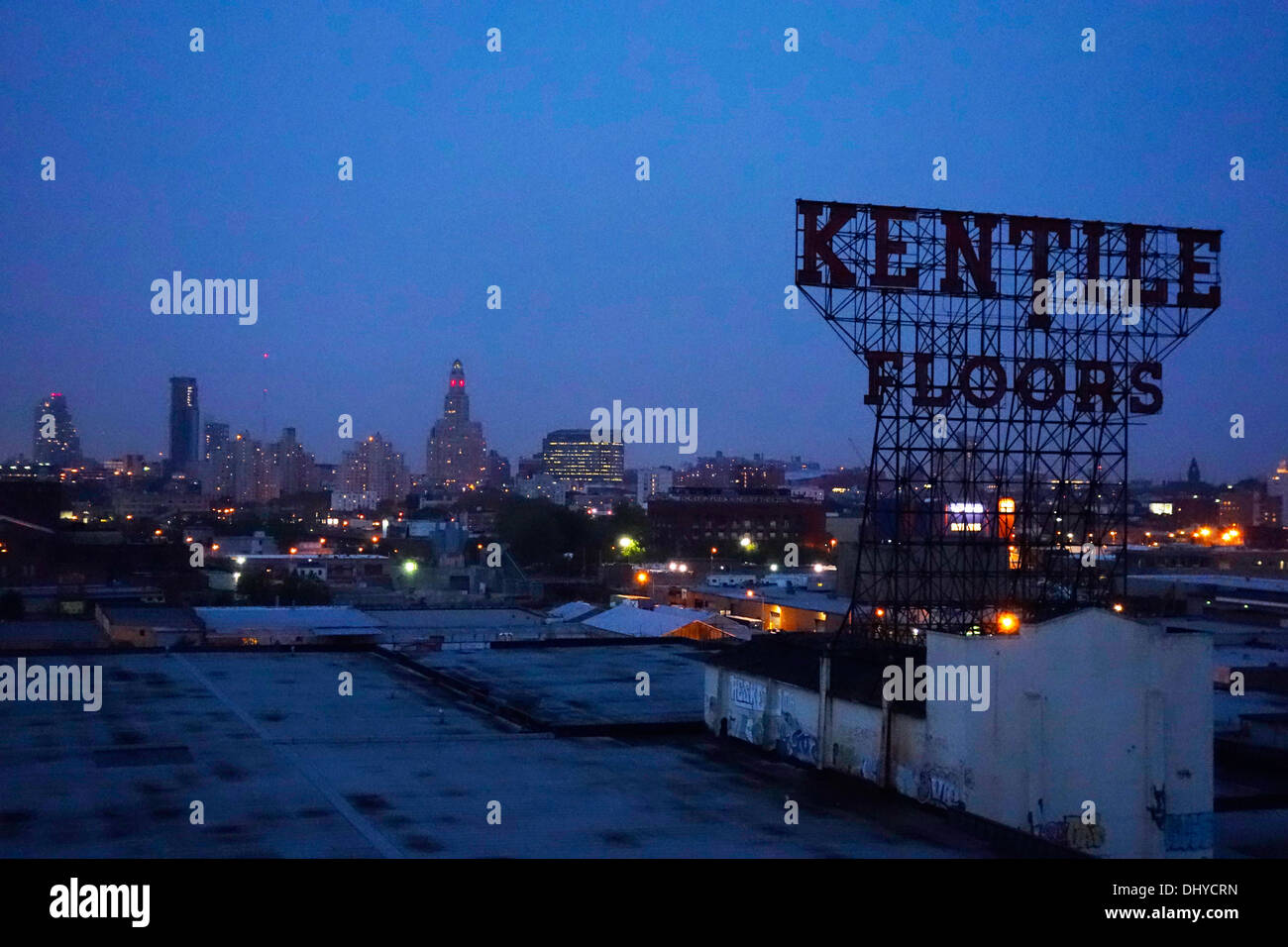 Kentile floors sign Stock Photo - Alamy