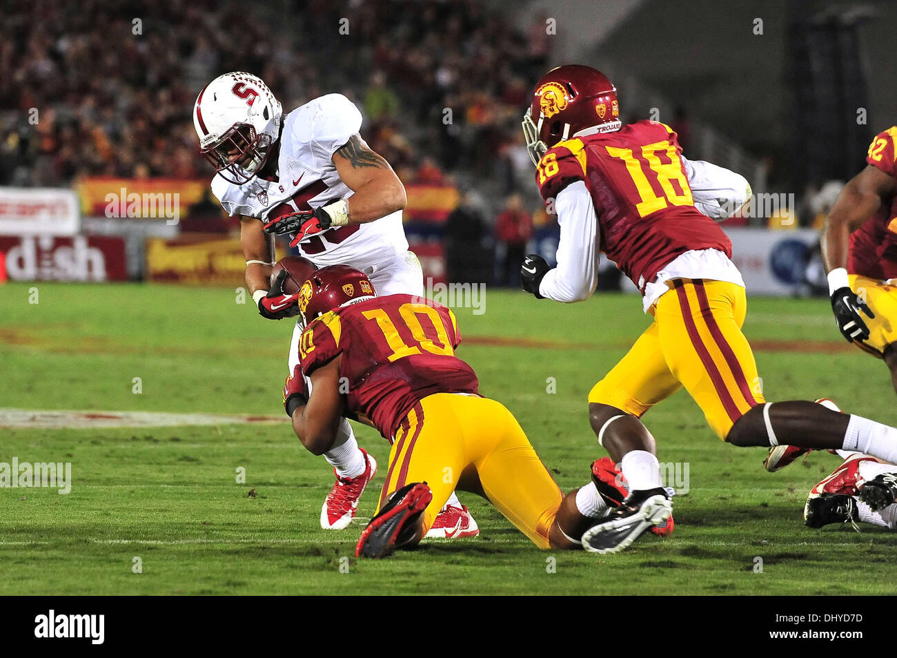 Los Angeles, CA, USA. 16th Nov, 2013. Stanford Cardinal running back ...