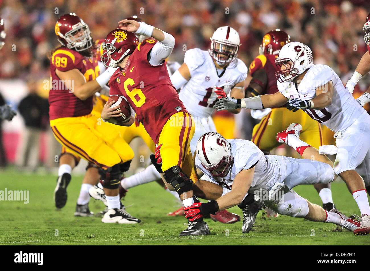 Los Angeles, CA, USA. 16th Nov, 2013. Stanford Cardinal linebacker Joe ...