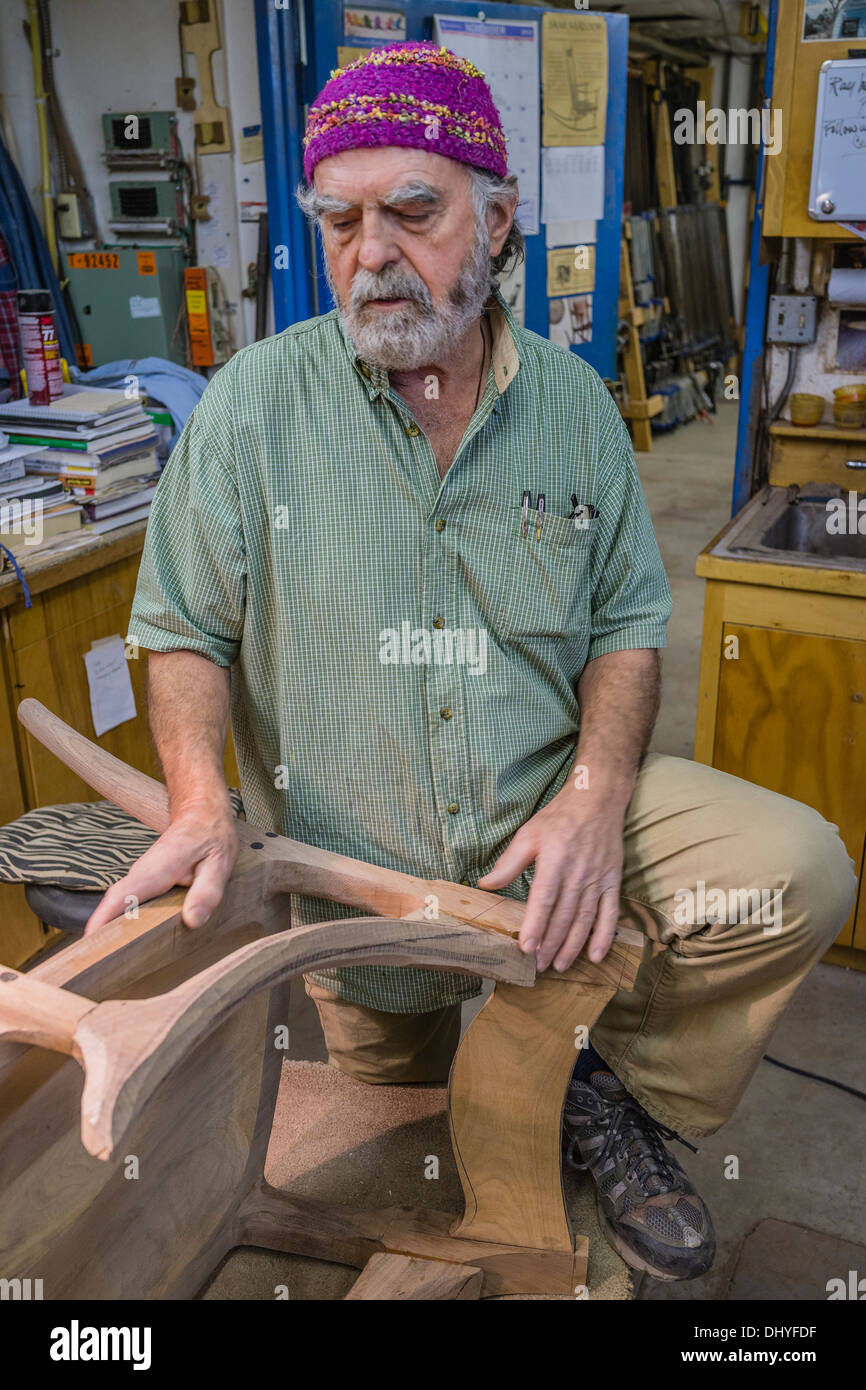 Larry white fine woodworker chair hi-res stock photography and images ...
