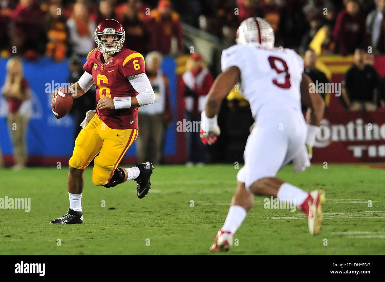 Los Angeles, CA, USA. 16th Nov, 2013. USC Trojans quarterback Cody ...