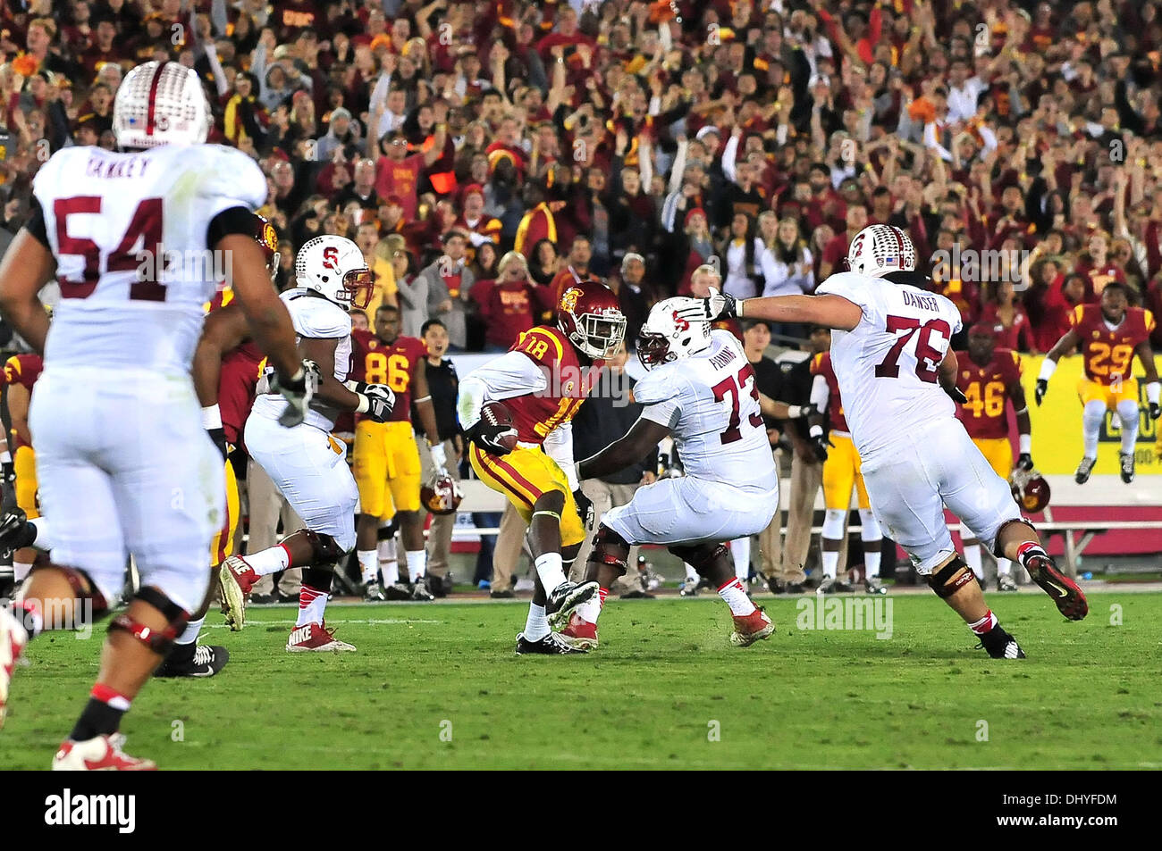 Los Angeles, CA, USA. 16th Nov, 2013. USC Trojans safety Dion Bailey ...