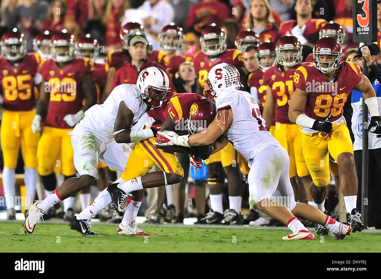 Los Angeles, CA, USA. 16th Nov, 2013. USC Trojans wide receiver Nelson ...