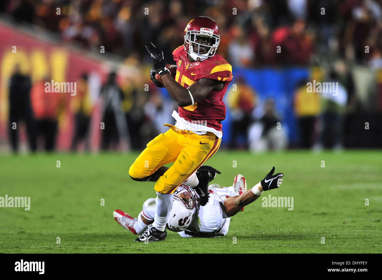 Los Angeles, CA, USA. 16th Nov, 2013. USC Trojans wide receiver Nelson ...