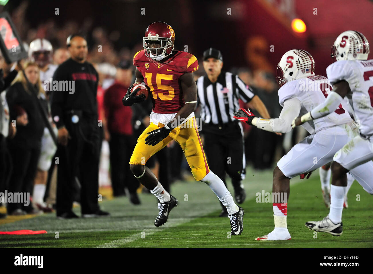 Los Angeles, CA, USA. 16th Nov, 2013. USC Trojans wide receiver Nelson ...