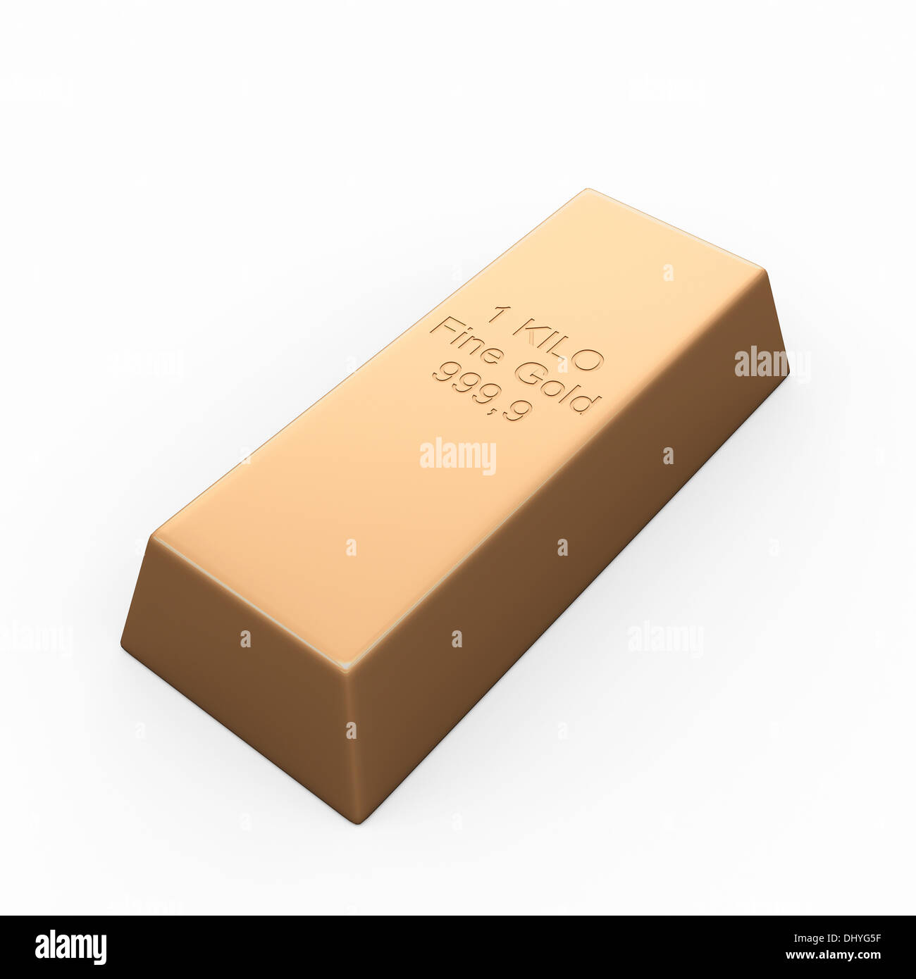 Fine Gold bar isolated Stock Photo - Alamy