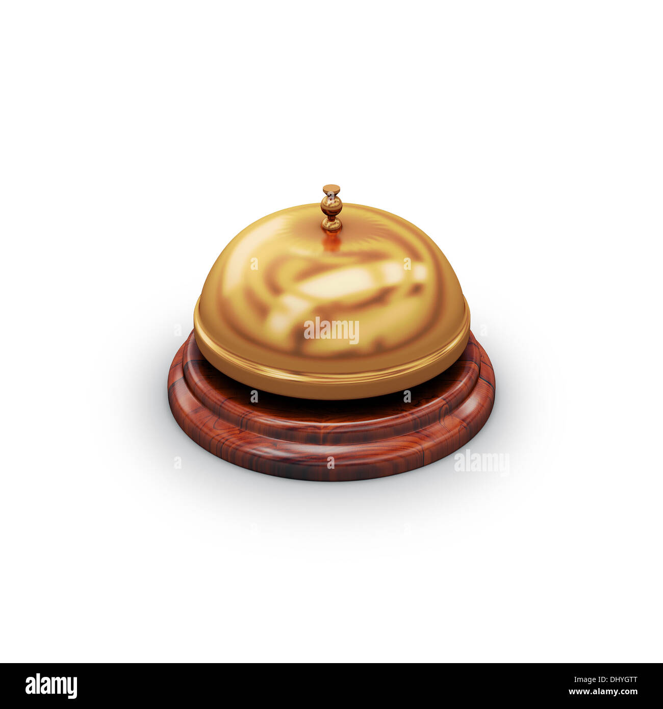 Calling Bell. Reception bell isolated Stock Photo - Alamy