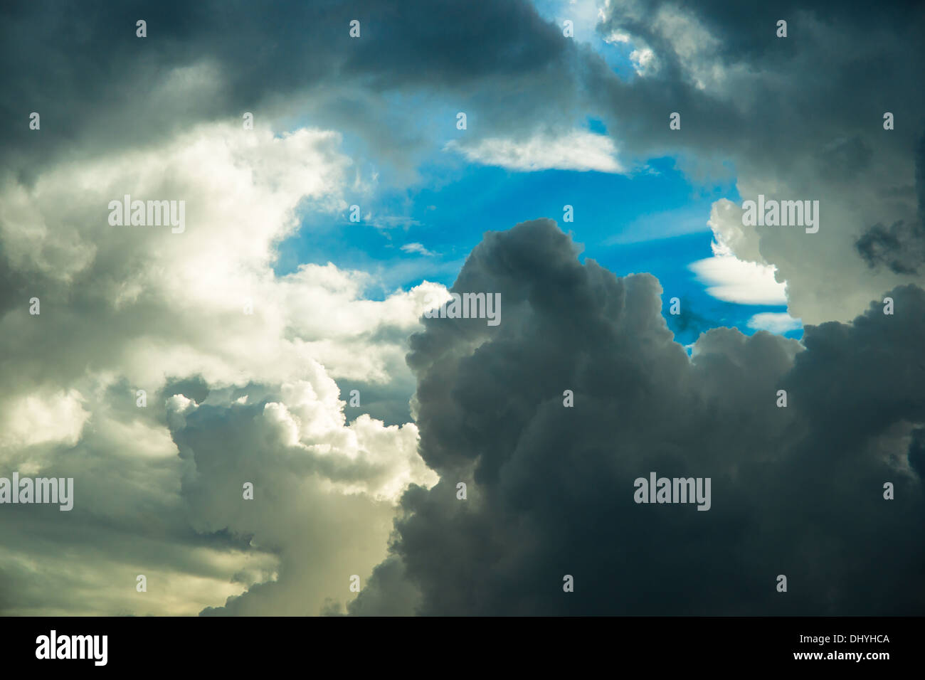 The Weather Is Changing. Clouds formation of dramatic forms and colors ...