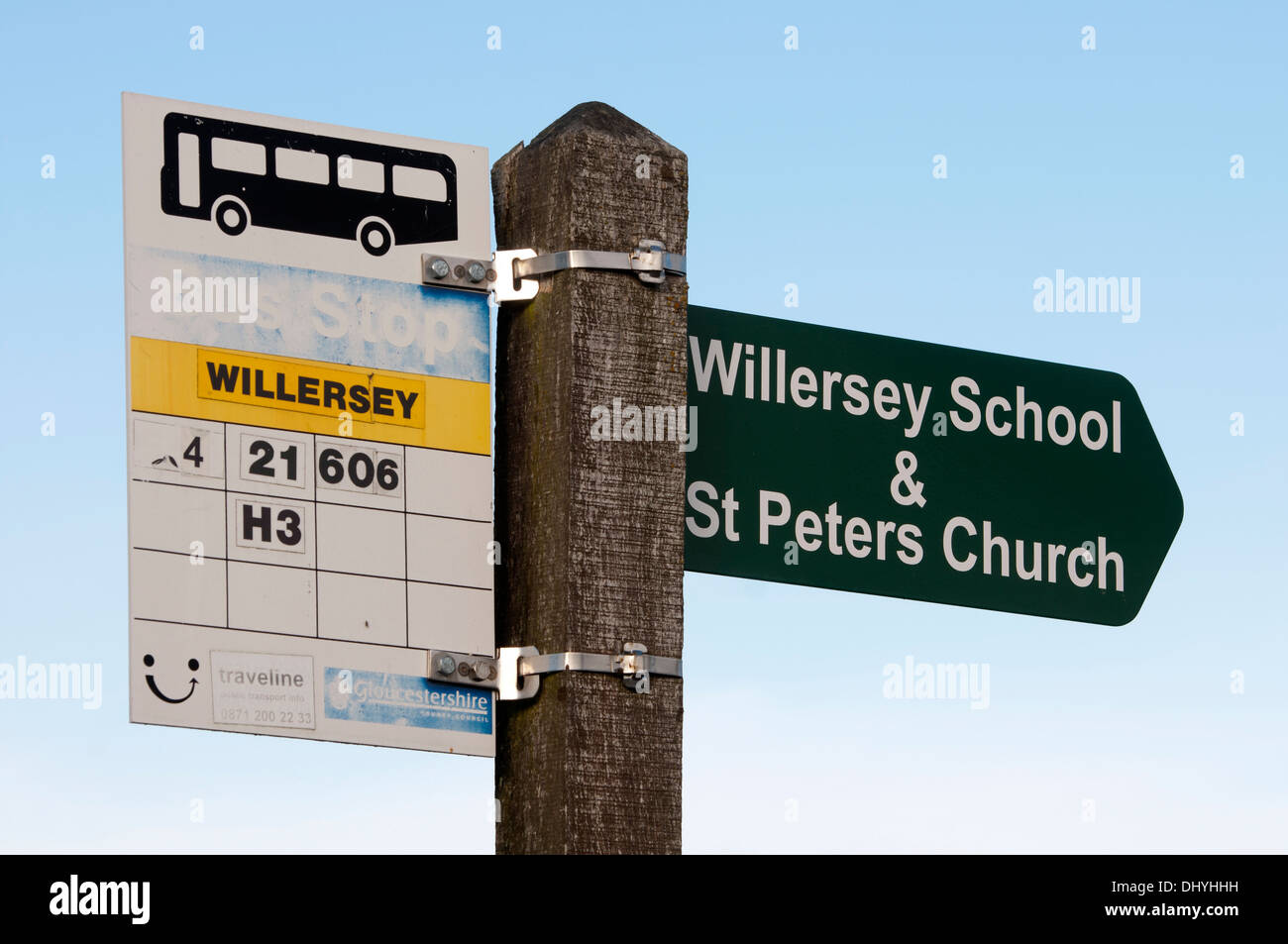 Willersey village signs, Gloucestershire, England, UK Stock Photo - Alamy